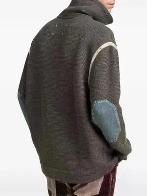 MAISON MARGIELA Elbow-patch Quarter-zip Sweater