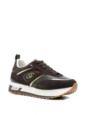 Liu Jo Logo-plaque Panelled Sneakers - Brown