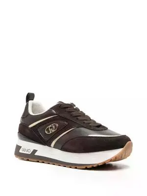 Liu Jo Logo-plaque Panelled Sneakers - Brown