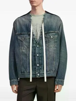 MAISON MARGIELA Bi-material Denim Jacket