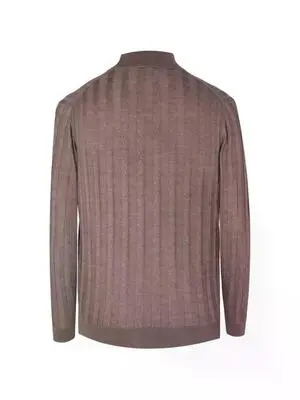 Pal Zileri Cable-knit High-neck Sweater