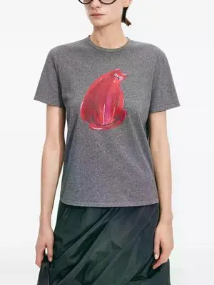 JNBY Cat-print Short-sleeve T-shirt