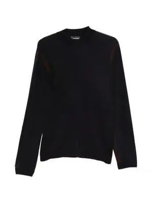 Emporio Armani Contrast-trim High-neck Sweater
