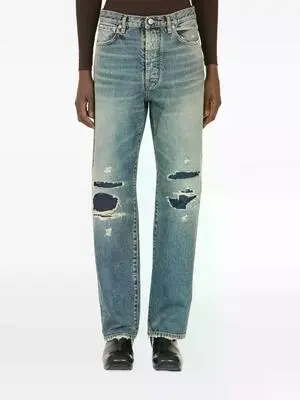 MAISON MARGIELA Distressed Patchwork Jeans - Blue