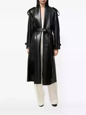 Burberry Leather Lemlair Coat