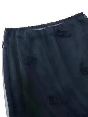 JNBY Embroidered Mesh-overlay Midi Skirt