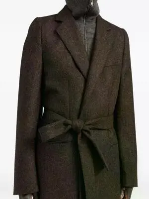 MAISON MARGIELA Herringbone Wrapped Coat