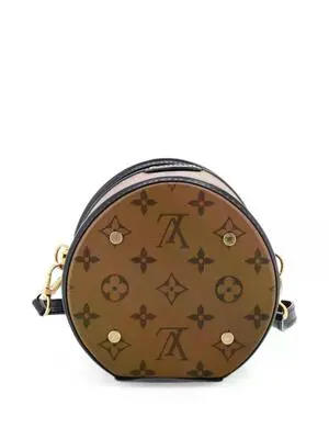 LOUIS VUITTON Cannes Handbag Reverse Monogram Canvas Satchel