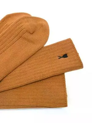 AMI Paris De Coeur Ribbed Socks