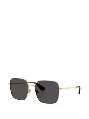 Burberry Check-engraved Square-frame Sunglasses