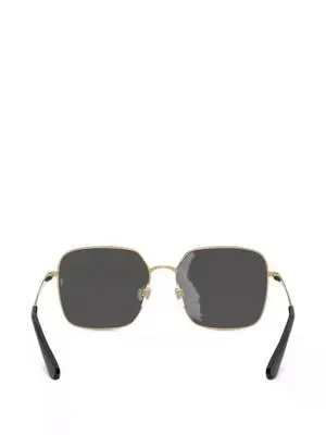 Burberry Check-engraved Square-frame Sunglasses