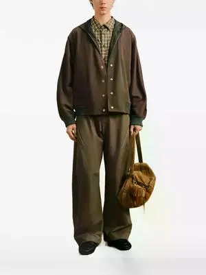 CROQUIS Mock-layer V-neck Hooded Jacket