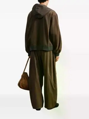 CROQUIS Mock-layer V-neck Hooded Jacket