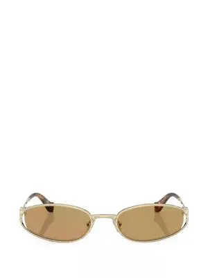 Miu Miu Irregular-frame Sunglasses - Gold