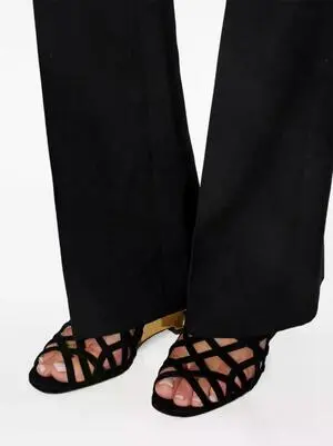 Balmain Cage-strap Wedge Sandals - Black