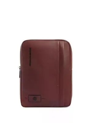 PIQUADRO Leather Messenger Bag - Red