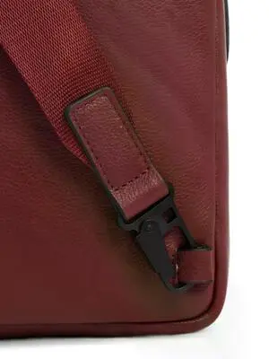 PIQUADRO Leather Messenger Bag - Red