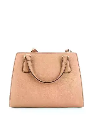 Gucci Soho Convertible Top Handle Leather Small Satchel - Brown