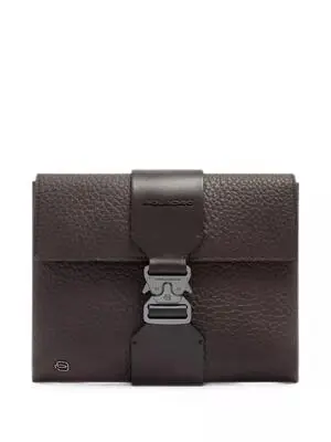 PIQUADRO Buckle-fastening Clutch Bag - Brown