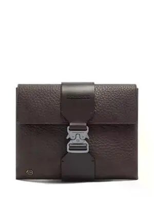 PIQUADRO Buckle-fastening Clutch Bag - Brown
