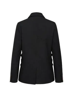 Comme Des Garçons Ruffled Gabardine Blazer