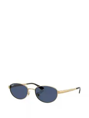 Ray-ban Oval-frame Sunglasses - Gold