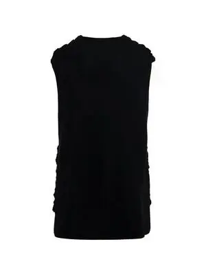 Comme Des Garçons Crochet-knit Sleeveless Vest