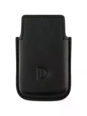 S.t. Dupont Logo-embossed Leather Lighter Case - Black