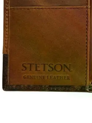 Stetson Hair-on-hide Inlay Tooled-leather Wallet