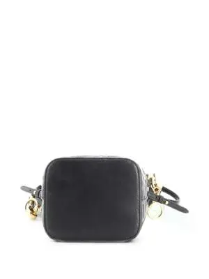 Fendi Mon Tresor Zucca Embossed Leather Mini Bucket Bag