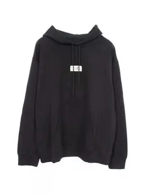 MAISON MARGIELA 2020s Numeric Signature Hoodie - Black