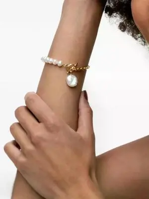 DOWER & HALL Pearl Chain Bracelet