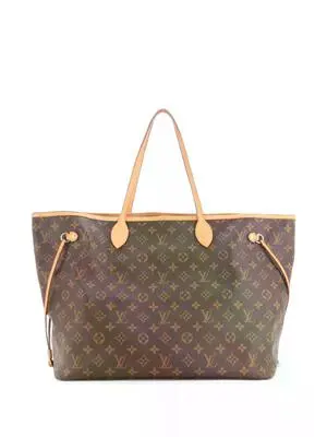 LOUIS VUITTON Neverfull Nm Monogram Canvas Gm Tote Bag - Brown