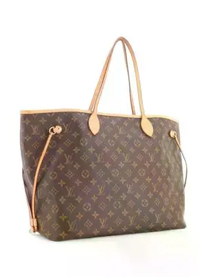 LOUIS VUITTON Neverfull Nm Monogram Canvas Gm Tote Bag - Brown