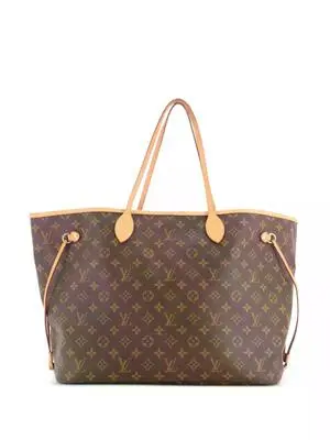 LOUIS VUITTON Neverfull Nm Monogram Canvas Gm Tote Bag - Brown
