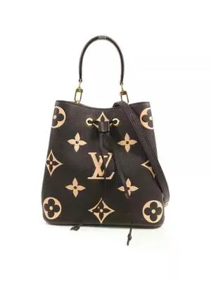 LOUIS VUITTON Mm Monogram Empreinte Neo Noe Tote Bag - Black