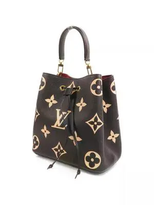 LOUIS VUITTON Mm Monogram Empreinte Neo Noe Tote Bag - Black