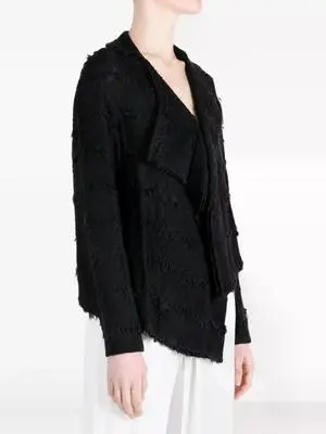 Y’s Asymmetric Frayed-effect Jacket