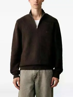 LEVI'S Housemark Quarter-zip Knitted Sweater - Brown