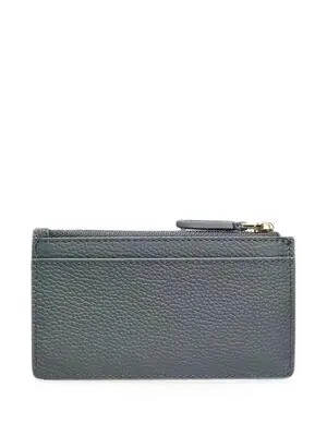 Mulberry Long Continental Grained Leather Card Holder - Grey