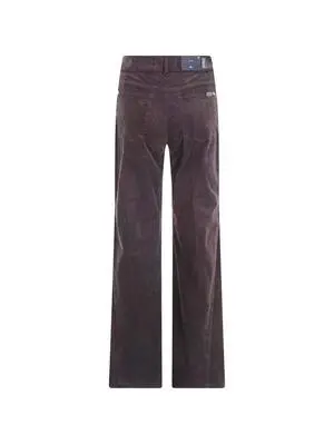 7 For All Mankind Lotta Corduroy Wide-leg Jeans - Brown