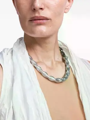 MAISON MARGIELA Crinkled-effect Link-chain Necklace
