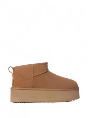 UGG Classic Ultra Mini Platform Ankle Boots - Brown