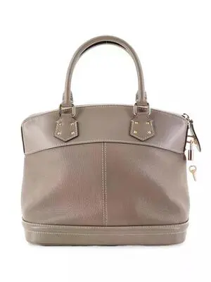 LOUIS VUITTON Suhali Lockit Handbag Leather Pm Tote Bag - Grey