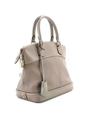 LOUIS VUITTON Suhali Lockit Handbag Leather Pm Tote Bag - Grey