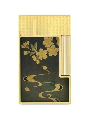 S.t. Dupont Ligne 2 Maki-e Lighter - Gold