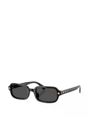 COACH Cfu11 Rectangle-frame Sunglasses - Black