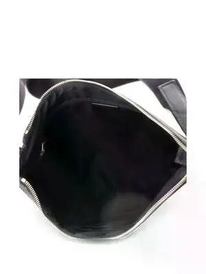 Gucci Web Messenger Bag Gg Coated Canvas Medium Crossbody Bag - Black