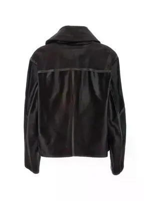 DESA 1972 Zip-fastening Biker Jacket - Brown