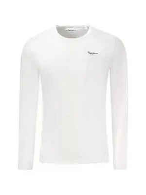 Pepe Jeans Long-sleeve Logo-print T-shirt - White